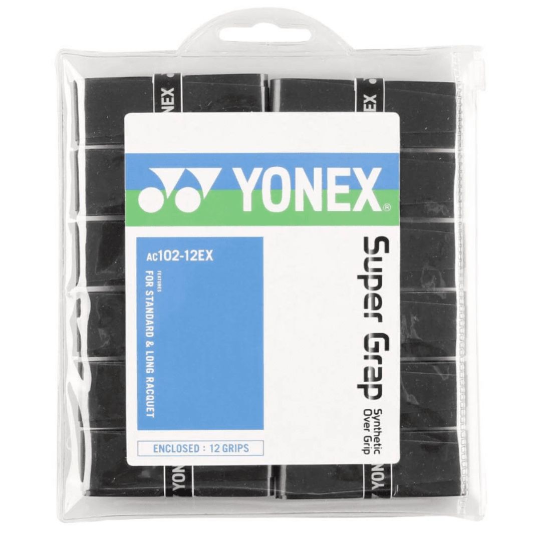 Yonex Wet Super Grap (12-pak, Black) – Racketlife
